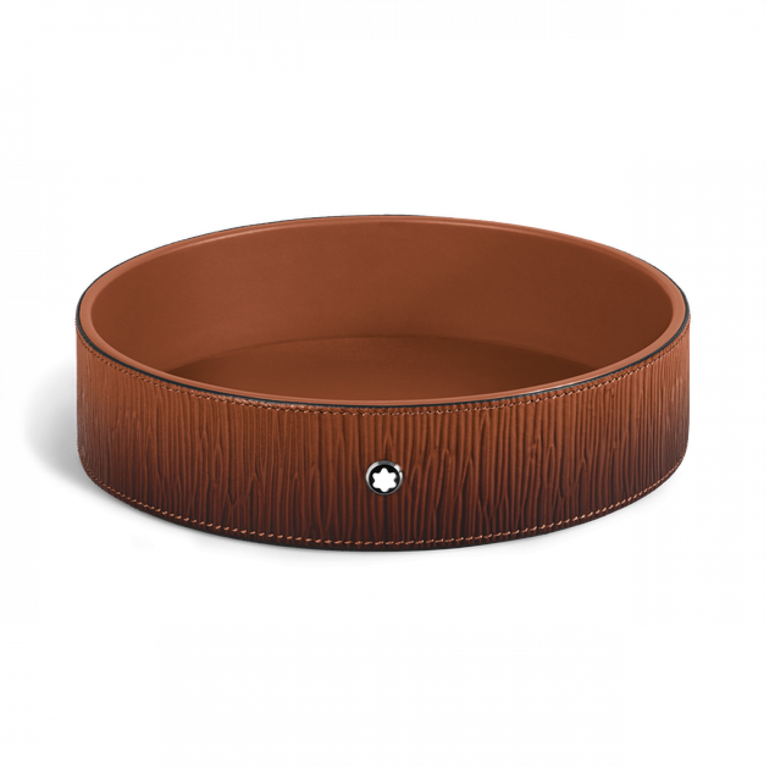Plateau de Bureau Rond Grand Format en Cuir Corteccia Sfumato ...
